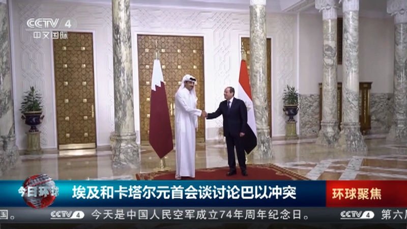[今日环球]埃及和卡塔尔元首会谈讨论巴以冲突
