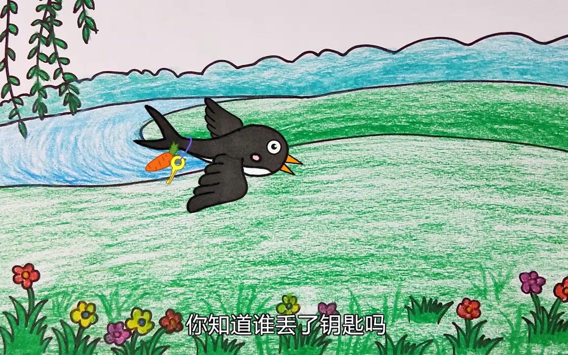 创意简笔画丨几笔画出可爱的小燕子,宝宝看了一定喜欢!