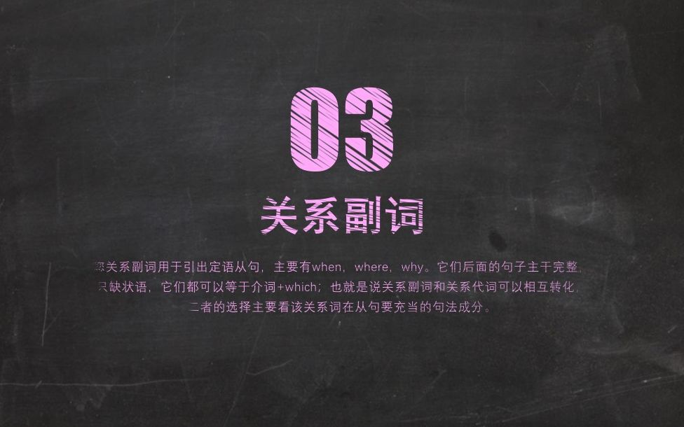 定语从句3--关系副词