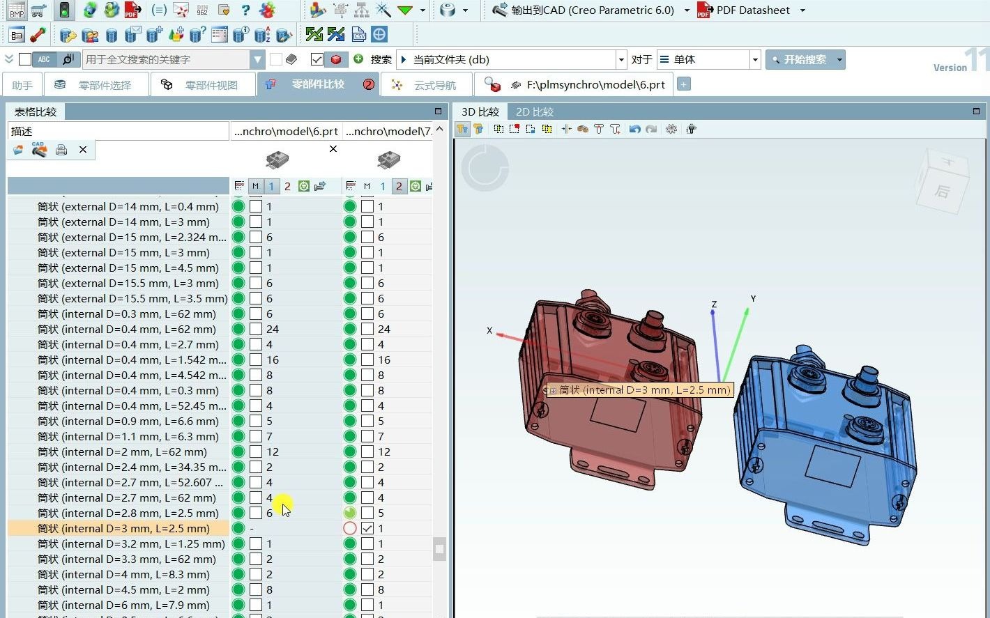 99.8%相似模型的对比