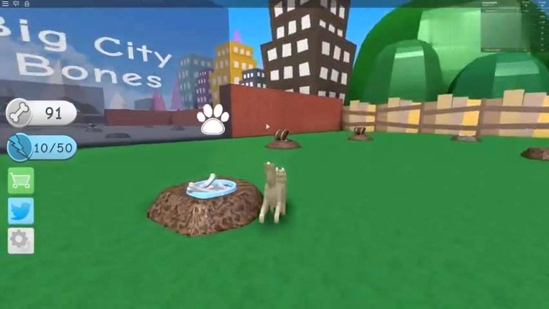 Roblox小狗模拟器!一条狗的使命!变成小狗挖掘骨头