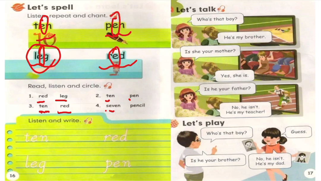 人教版英语三年级下册英语第二单元课文B部分