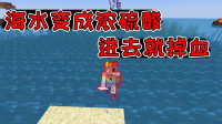 我的世界:可乐小型生存挑战 第18集 如果海水都是浓硫酸,进去就会掉血...