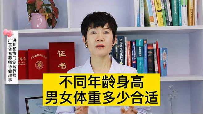 男女不同身高,年龄,体重多少最健康,快来算算你的体重是否标准