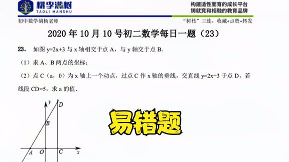 初中数学一次函数,这样的数学题,值得认真对待