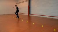 法国自由式轮滑教学 鱼钩转 Tuto ROOL - Slalom FishLeg