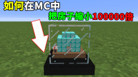 我的世界: 在MC中如何把自己的房子缩小100000倍