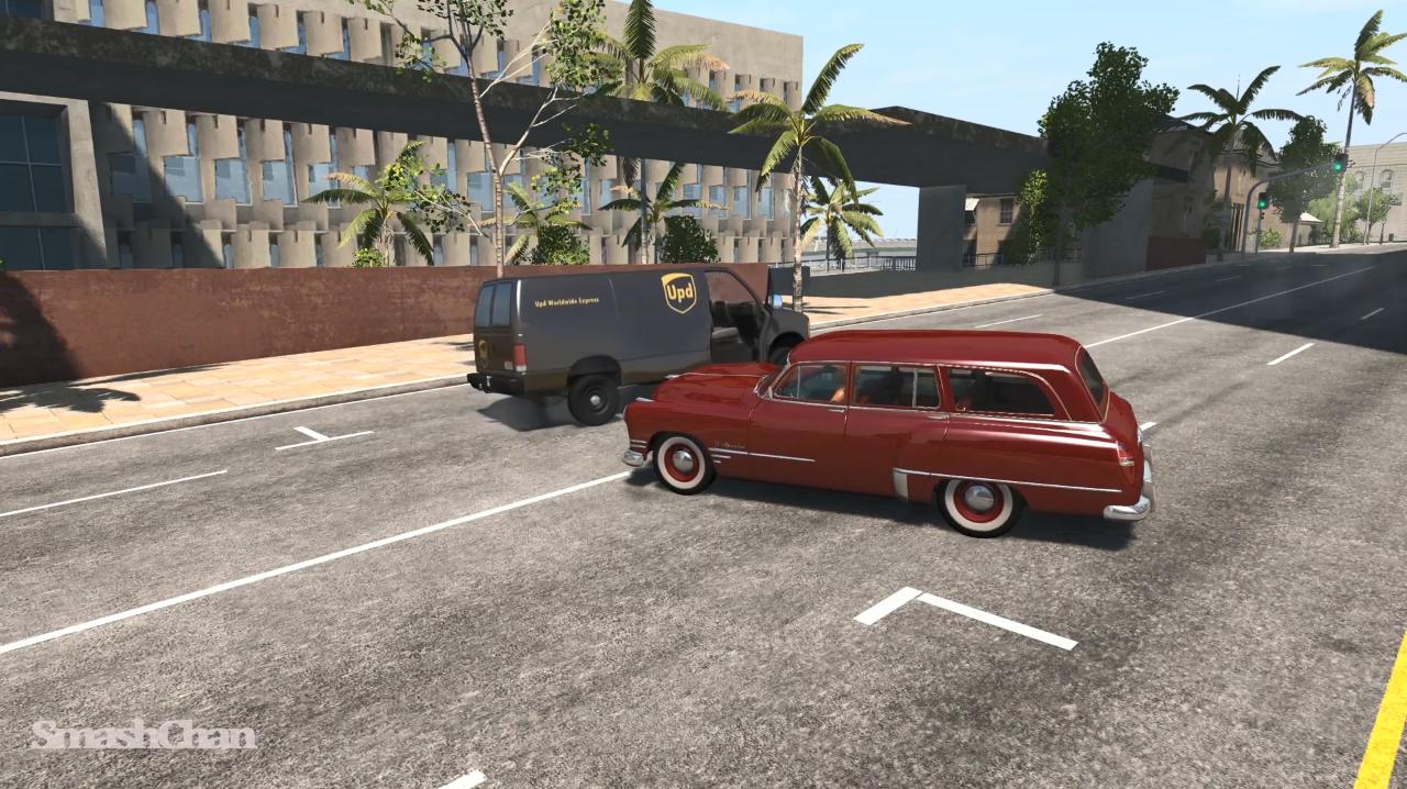 汽车驾驶模拟,汽车路口相撞!