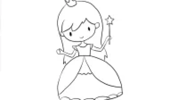 可爱简单的魔法小公主 幼儿亲子儿童简笔画 幼儿园学画画