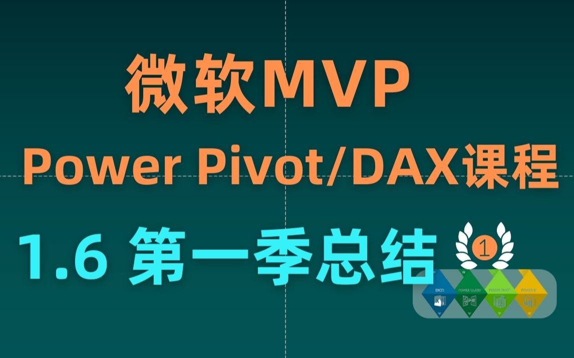 Power Pivot/DAX 全球最受欢迎付费课程 1.6 第一季小结:什么时候用...