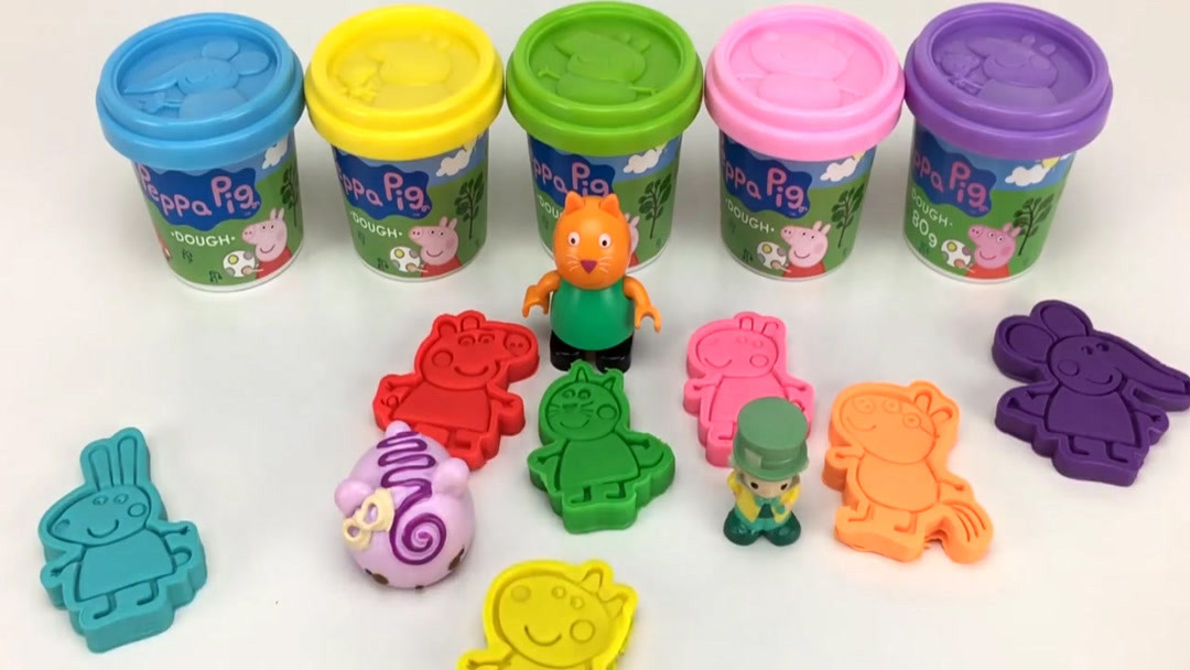 彩泥制作可爱的小兔子