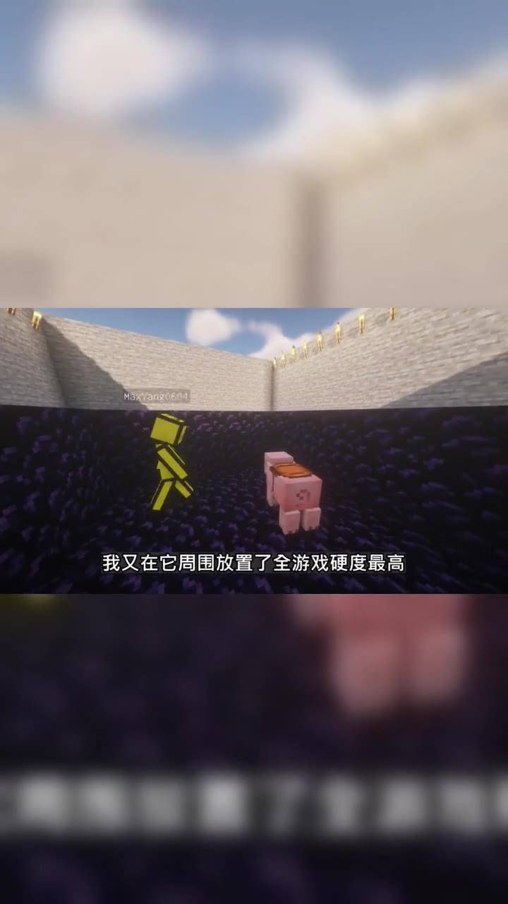 我的世界:小猪就这样吞掉了一立方米的石头块?