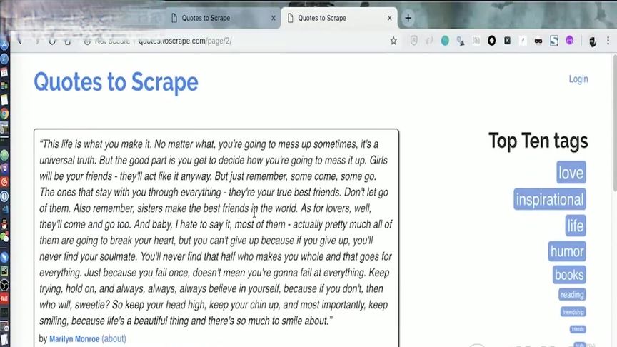 Python教程:第611讲,scrapy入门案例