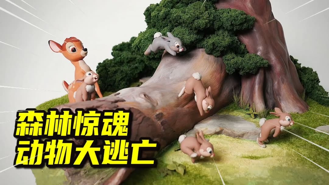模型制作:一场瘟疫席卷森林,小动物们能够逃脱吗?