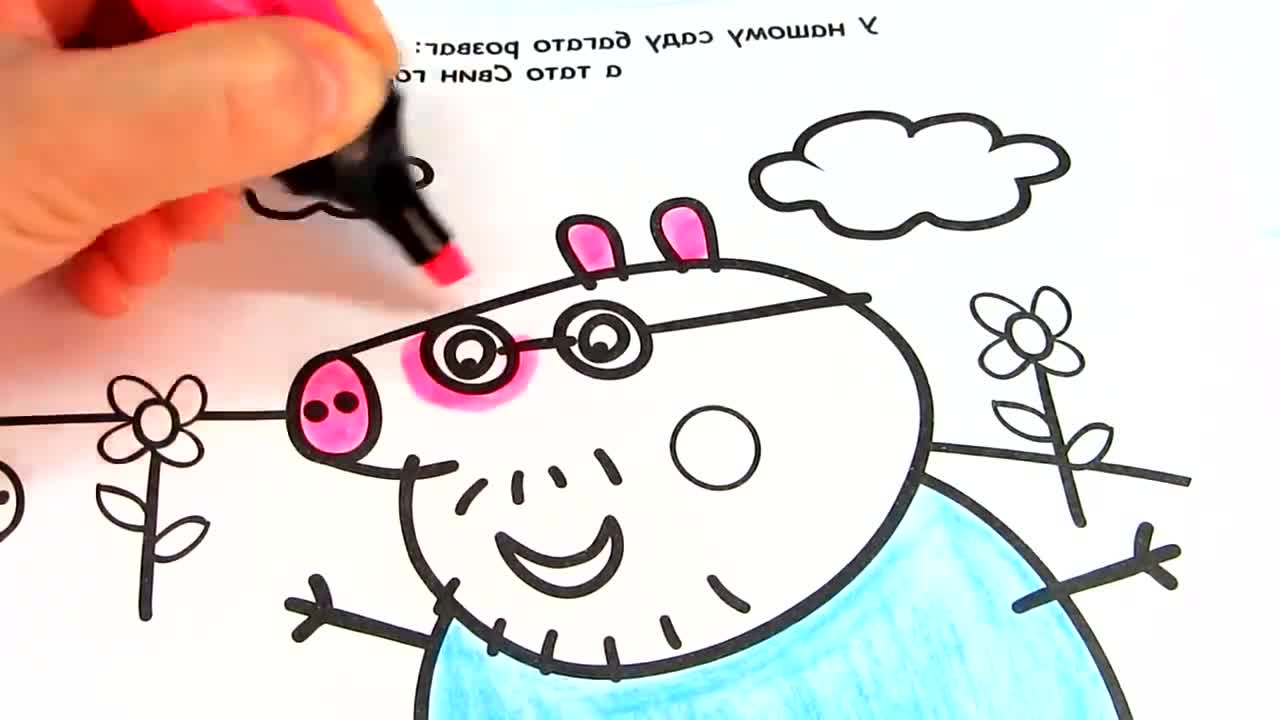 简笔画:爸爸带宝贝去池塘看小鸭子