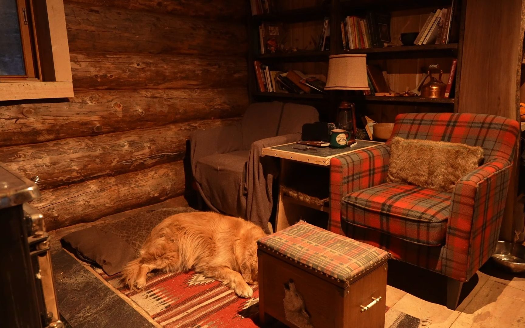 【原始木屋】352.安装悬空木架 Installing Floating Shelves, Upper ...