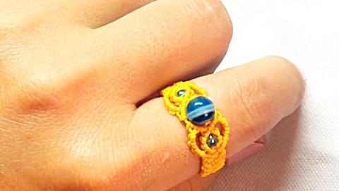 一步一步教你如何编织戒指, 手工编织教学