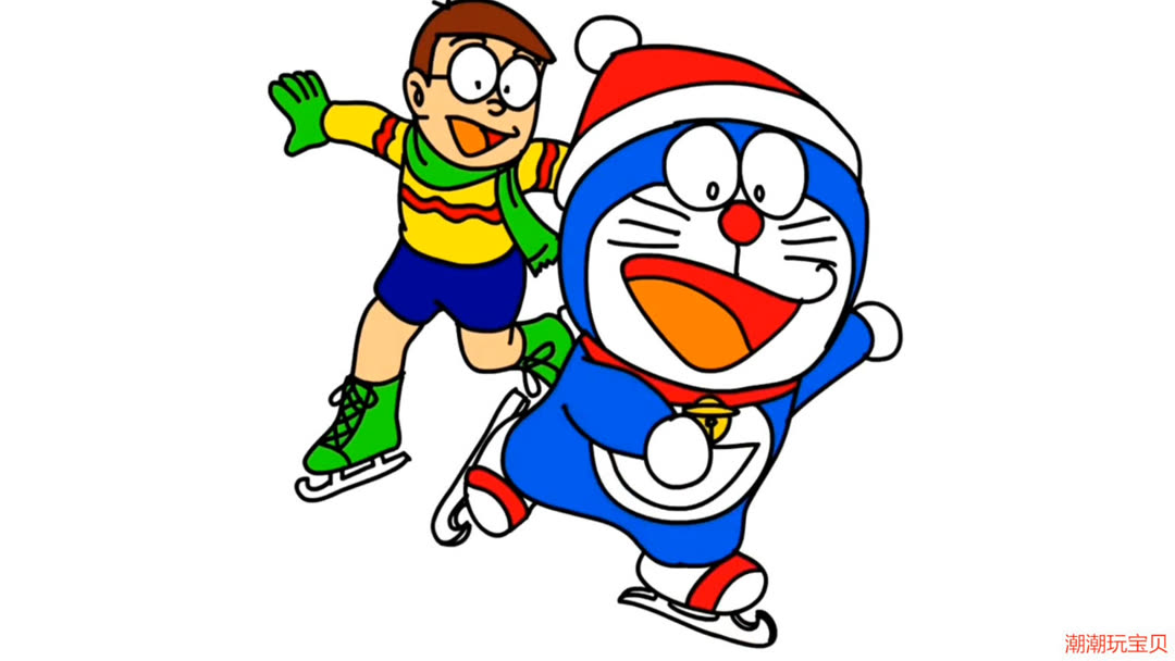 我画可爱哆啦A梦绘画