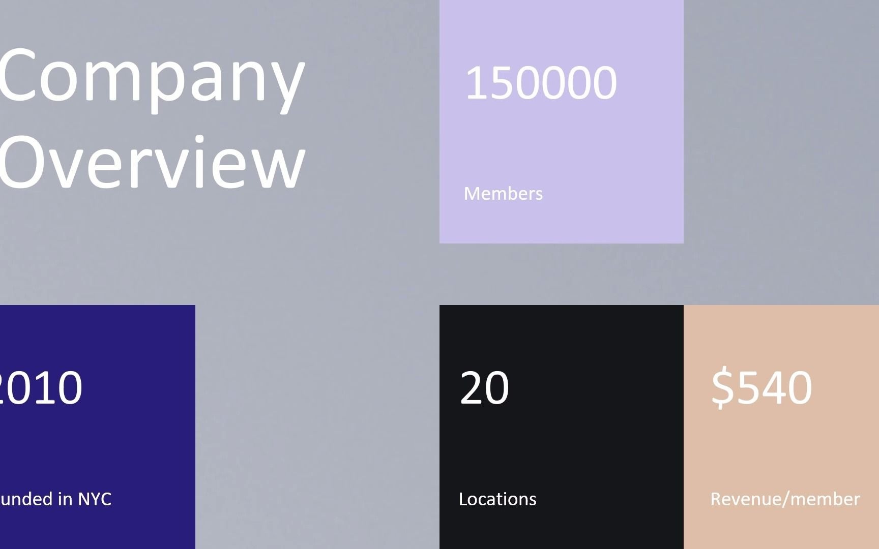 一个平滑切换轻松搞定大色块撞色风格PPT模板