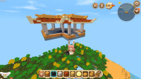 迷你世界建筑教学:空中宫殿第三期,一层屋檐的小调整方法