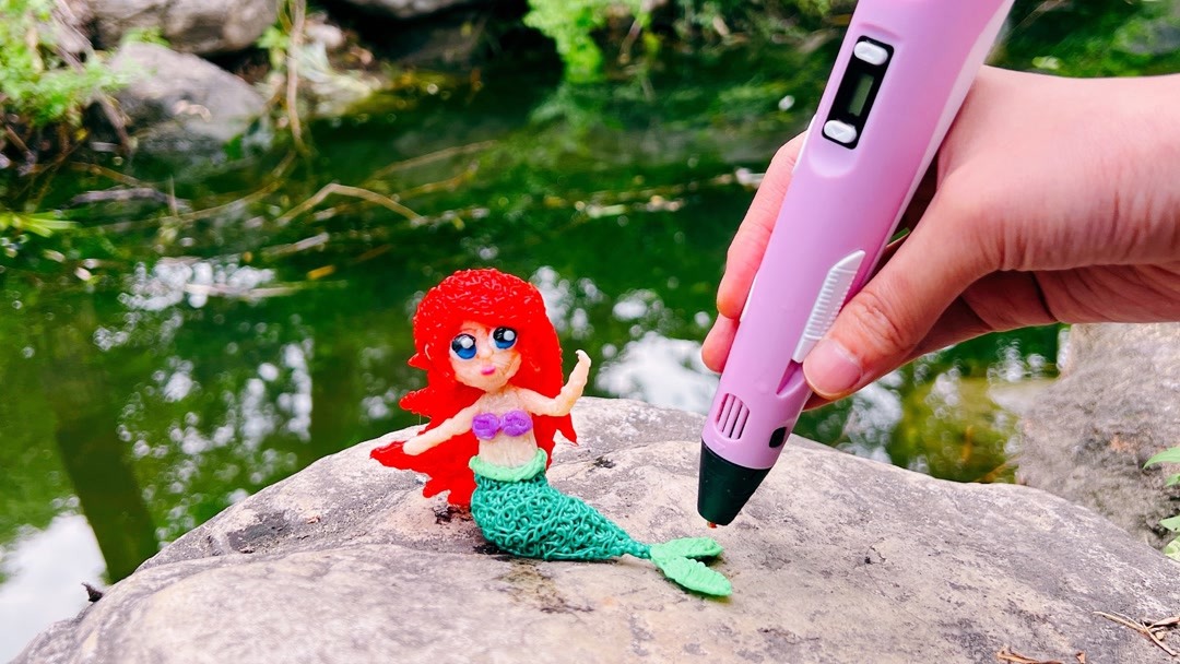 五一出游,用3D打印笔放生了一条“美人鱼”