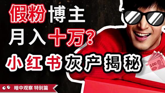 深挖小红书背后的灰产利益链,假粉博主月入十万?