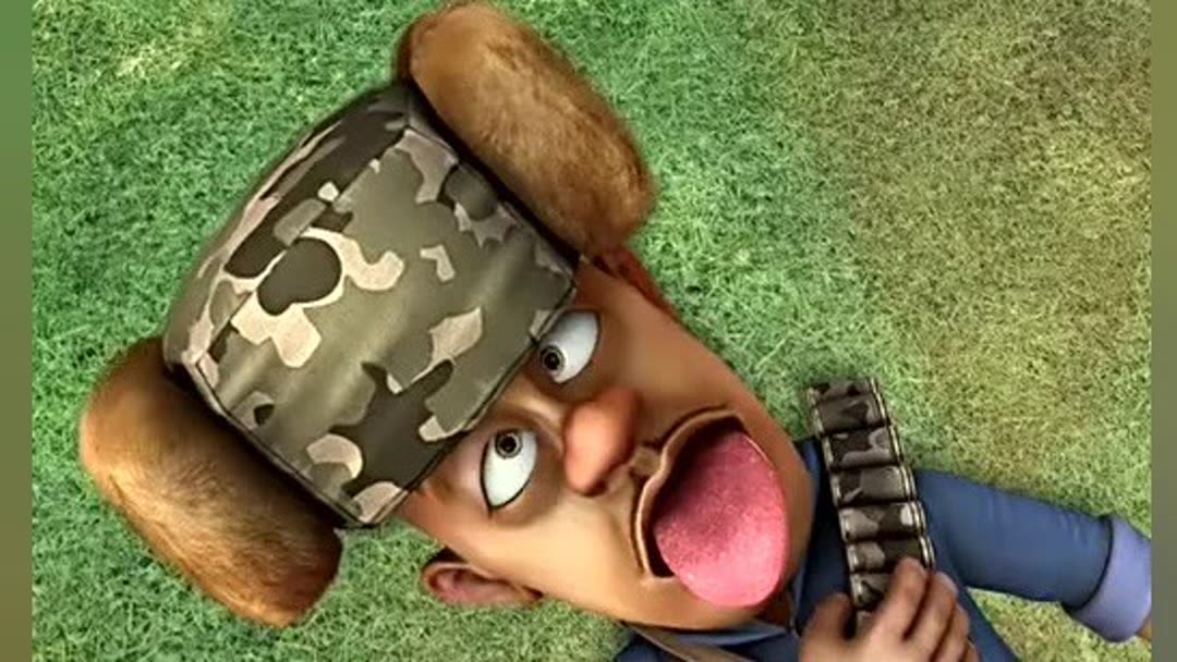 熊出没之环球大冒险TV版齐心治服光头强。