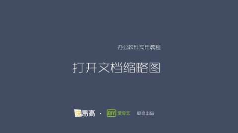 word2010文档中怎么打开并显示文档缩略图