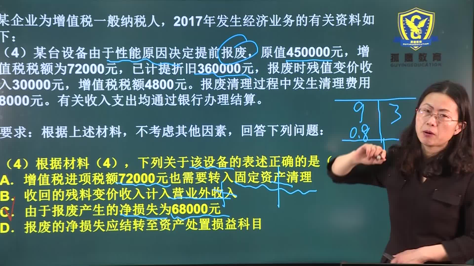 初级会计实务不定项选择题实例(固定资产)3