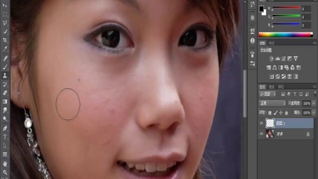 PS商业人像精修教程PS人物磨皮PS美白教程
