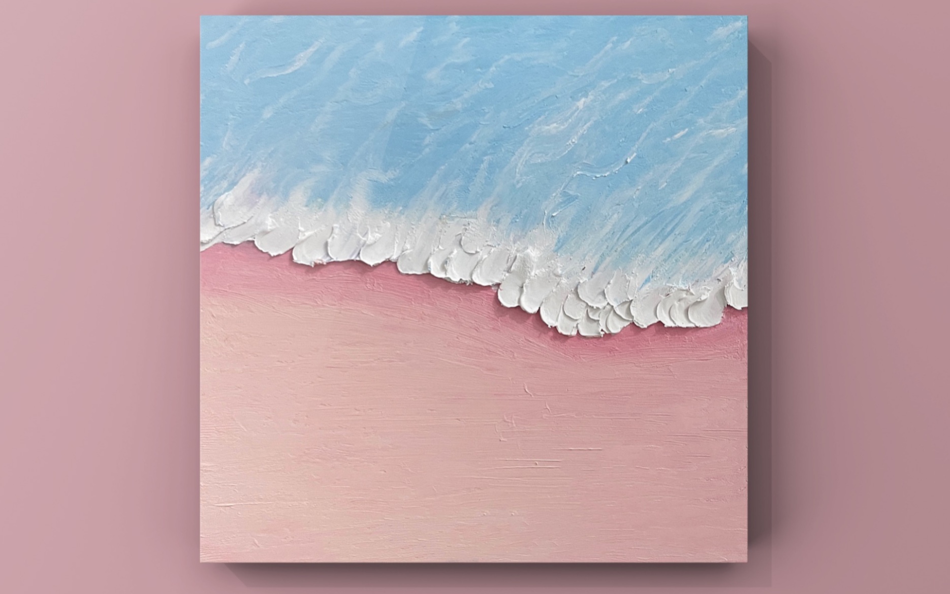 油画棒|原创马卡龙色系-粉色的梦3(视频教程)新手入门!