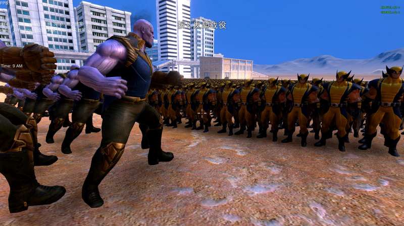 战争模拟器:3000个金刚狼一起进攻,就算是灭霸也挡不住吧