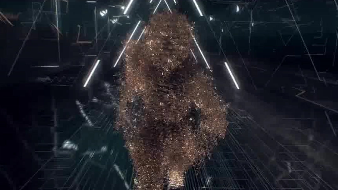 AE模板-科幻粒子人物爆破特效的公司企业品牌商品店铺标志动态...