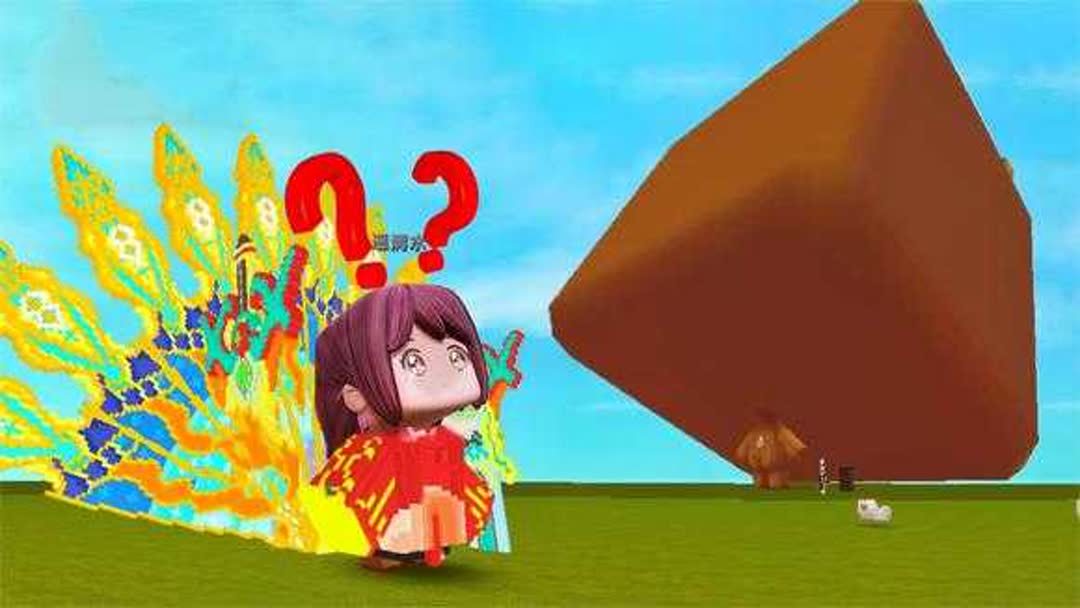 迷你世界 Sans变装大战 清水的大头全屏都装不下