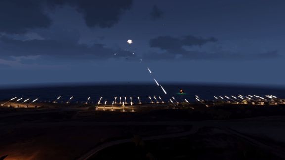模拟战争|30座防空导弹同时拦截F16战斗机