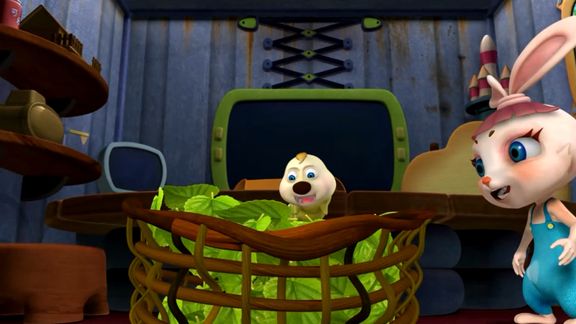 熊仔:蚕宝宝太能吃了,一下子吃成垃圾怪,大家都吓坏了