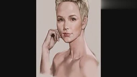 牛人用ps,手绘女人的一生,震撼!