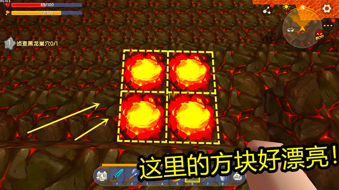 迷你世界极限生存34:小蕾第一次来地狱,见到啥都觉得好奇!