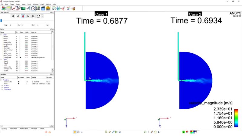 ANSYS EnSight链接和比较多个流利案例