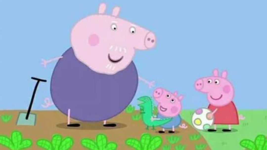 皮皮翻页故事---佩奇和乔治发现意外的宝藏