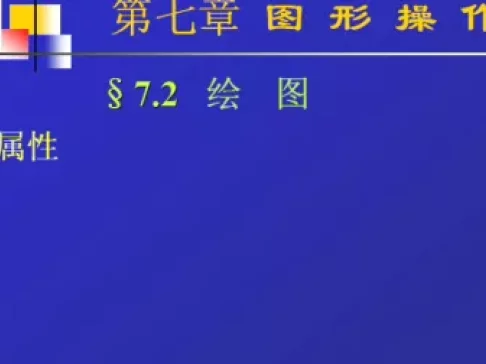 VB程序设计及应用 第七章第二节 绘图