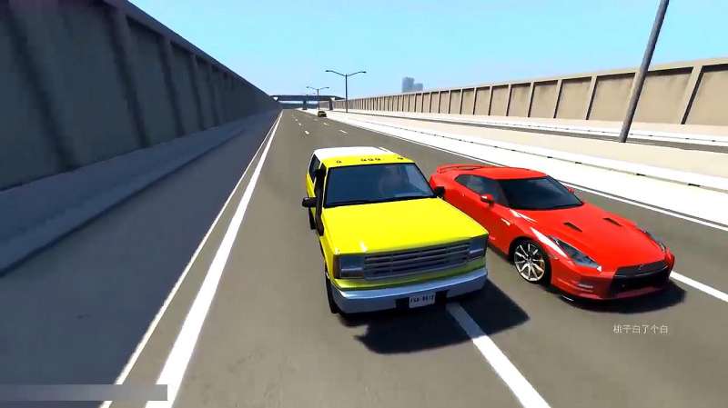 汽车高速碰撞后车辆完整度都很不理想 拟真车祸模拟