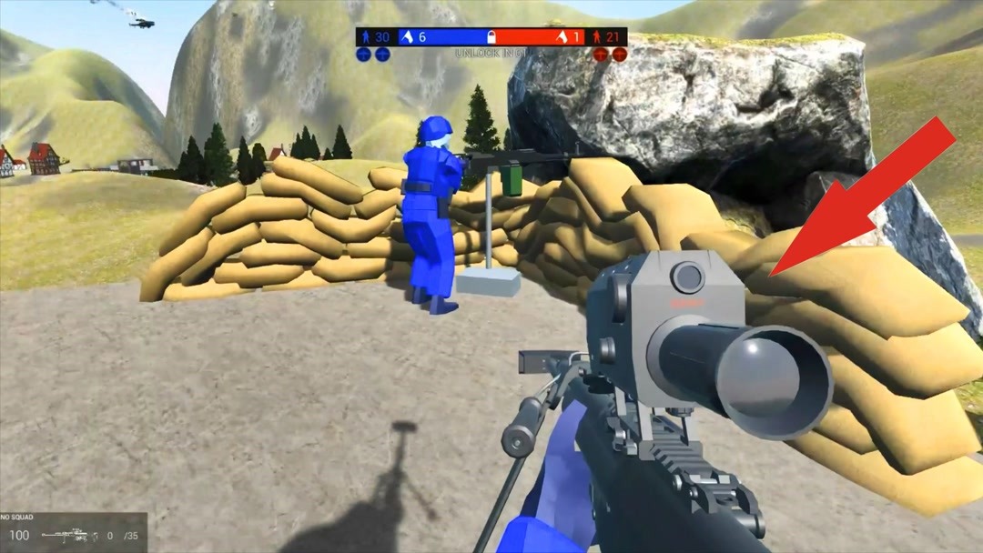 战地模拟器:敌人就在100米外,拿出狙击枪,开始瞄准!