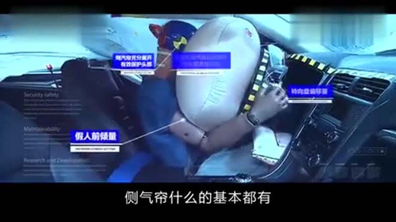 2017款福特蒙迪欧中保研碰撞测试,与IIHS成绩一样(中保研验证时期)