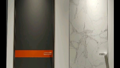 极简无框门,预埋框和免预埋框,门扇可做PVC、PET、防火板、皮革等,...