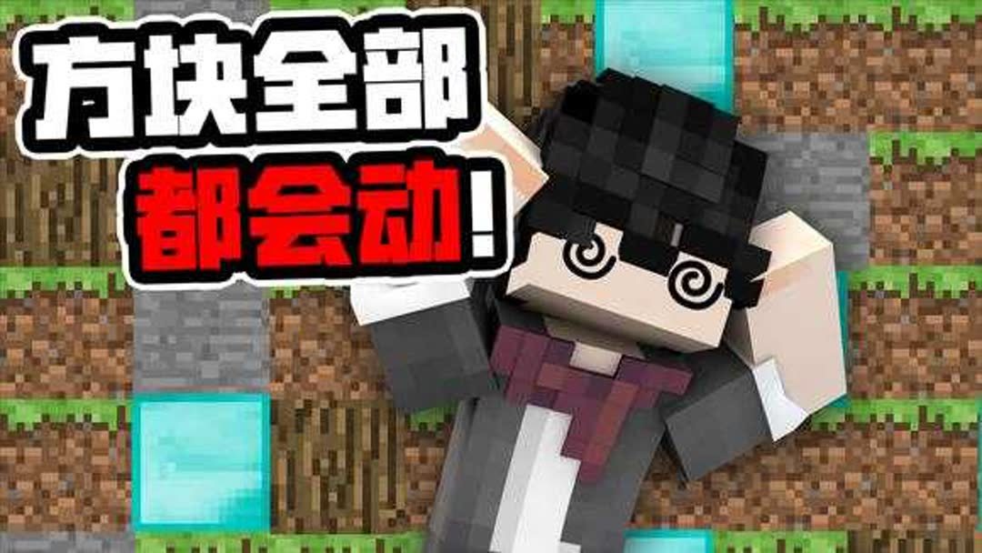 当所有方块的材质都会动起来会怎么样!(Minecraft不要晕生存挑战)