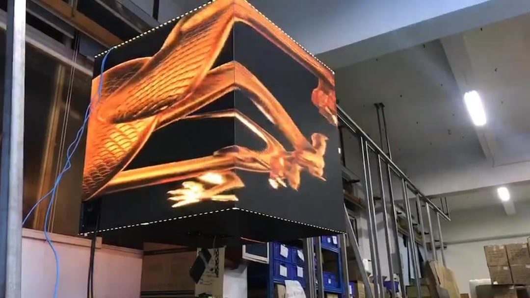 华之绚彩五金工具的LED显示屏,高清展示画面,事物活灵活现