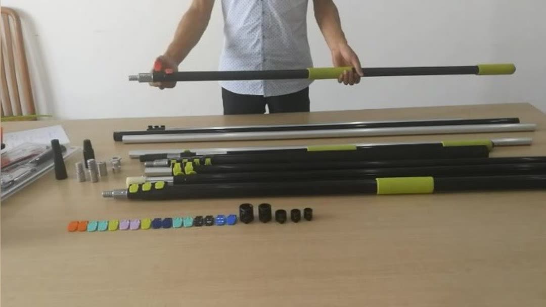 单凹槽伸缩杆原理展示微创新工具杆工作解析