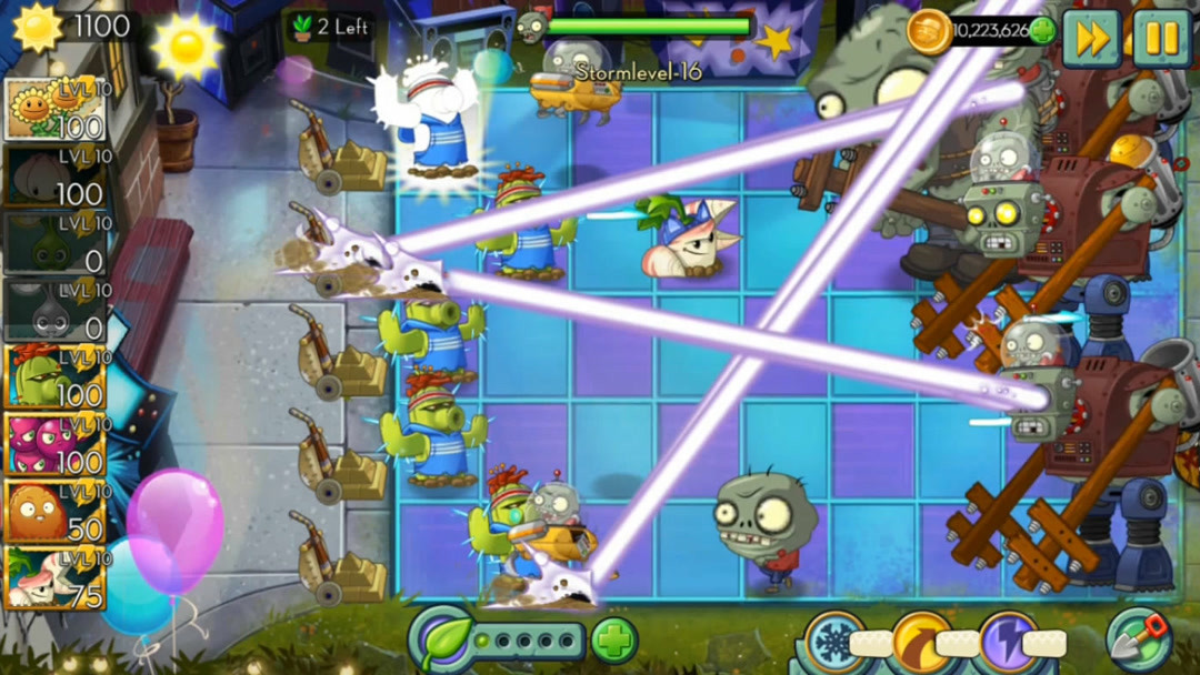 植物大战僵尸2僵尸风暴16,大头巨人又来?防风草:看我的大钳子