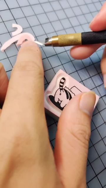 这种草莓牛奶口味的橡皮,最适合拿来卖萌了#橡皮章